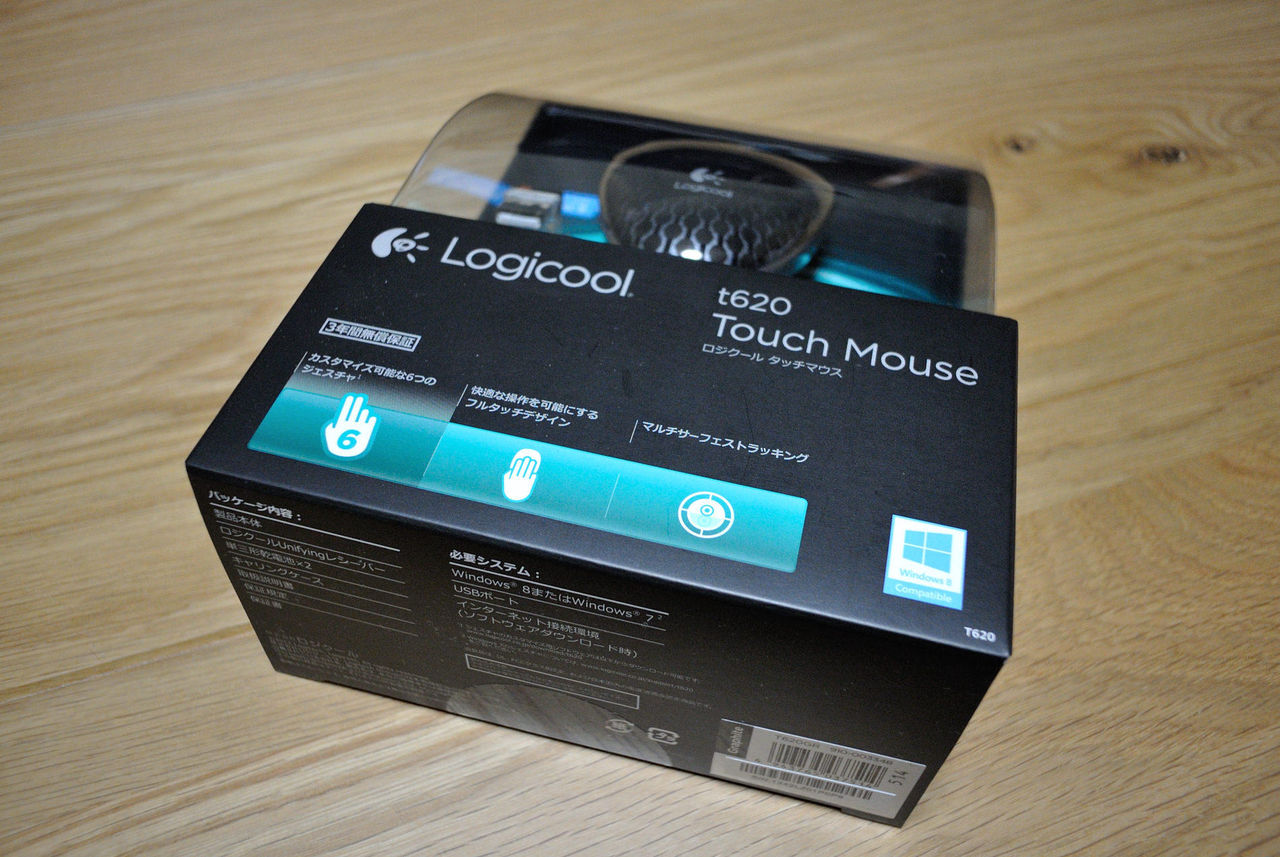 ロジクール タッチマウスT620GR : Square.