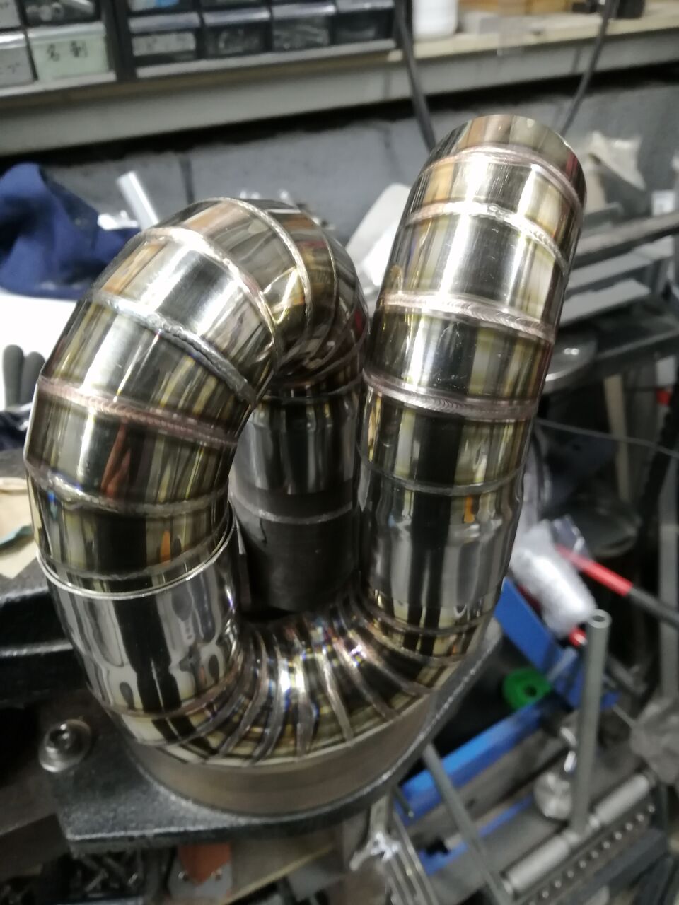 ss-muneda : エビ管溶接、練習中。