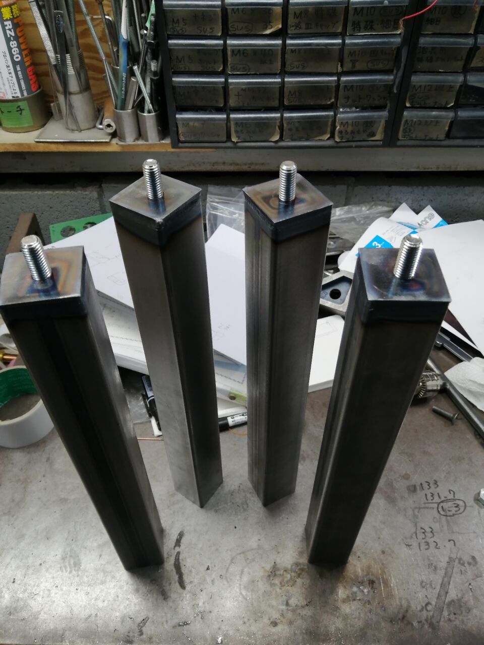 ss-muneda : GPZ900R タンクスタンドかさ上げ台製作