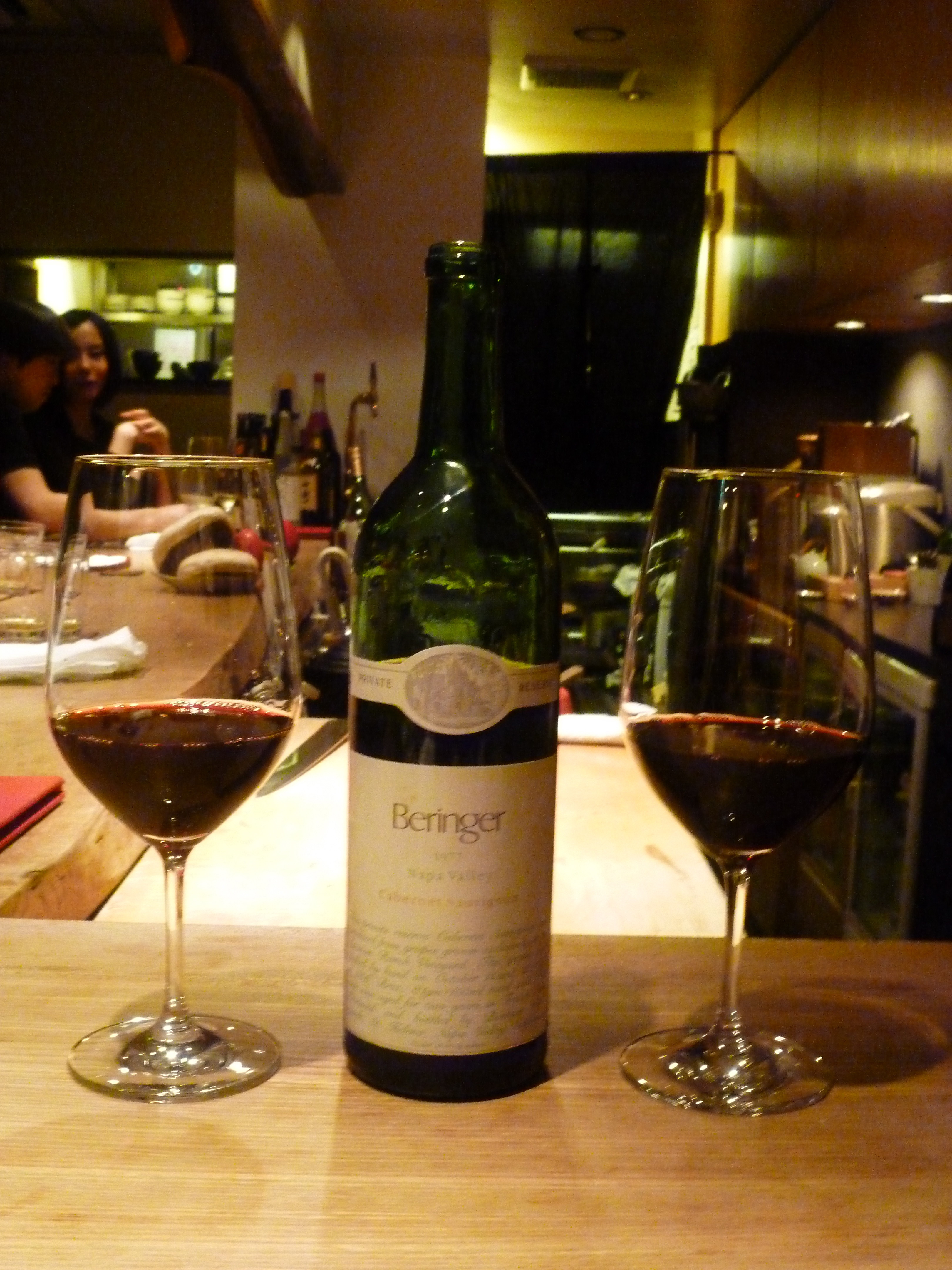 ナパヴァレーの風に吹かれて♪ : Beringer Private Reserve 1977 wz Mr． Ed Sbragia