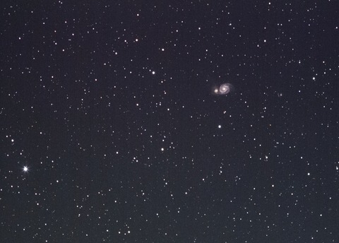 M51 : 本日は星天成り