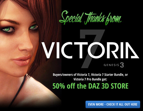 Victoria7大感謝セール DAZ3Dショップ全品50～80%オフ : いろは雑記
