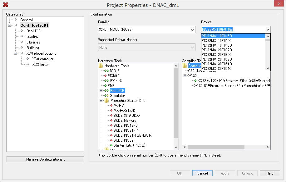 MPLAB X にPIC32-MZシリーズが追加 : 機械と電気の境界