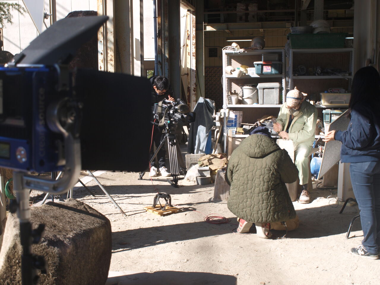 名古屋テレビ【メ～テレ】サクセスの撮影取材 : 岡崎市 老舗石屋㈱杉田石材店のブログ｜石灯篭(とうろう)庭園・神社用など石製品の製造販売