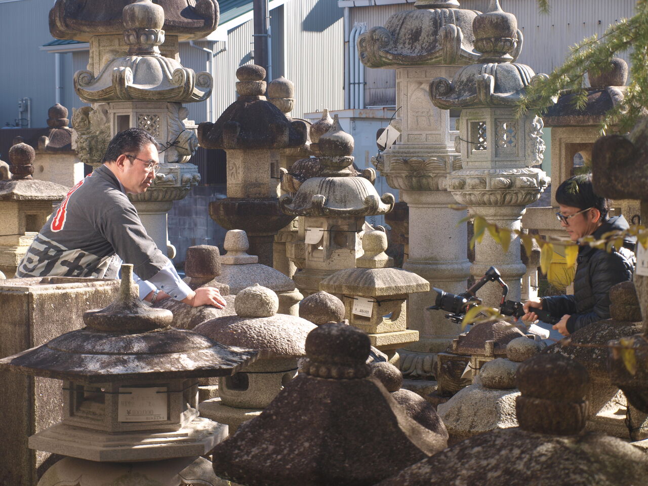 名古屋テレビ【メ～テレ】サクセスの撮影取材 : 岡崎市 老舗石屋㈱杉田石材店のブログ｜石灯篭(とうろう)庭園・神社用など石製品の製造販売