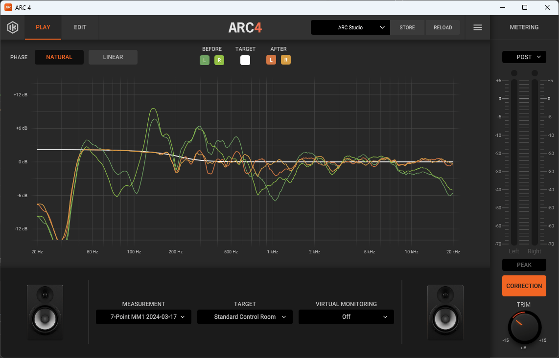 MM1 マイクで測定した ARC4 の特性 : 無線とオーディオ