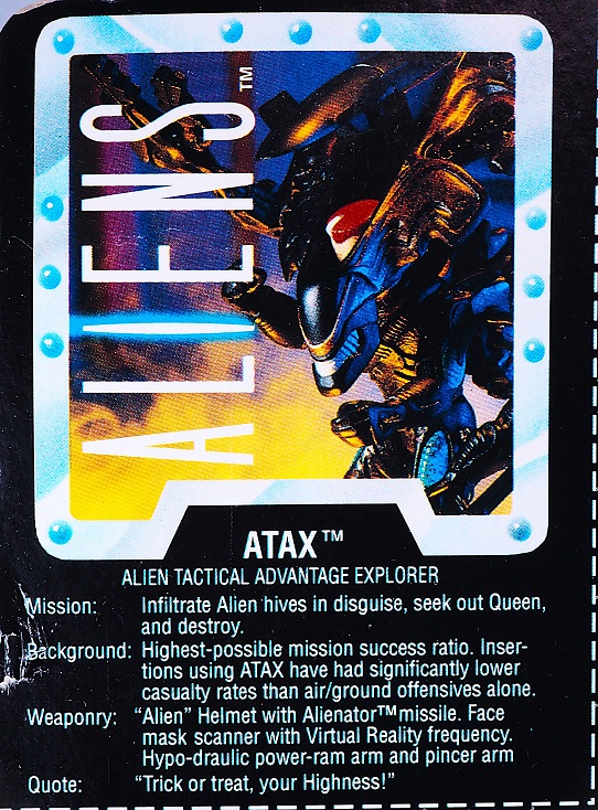 おもちゃの巣（玩具レビュー） : Kenner アタックス (ATAX) レビュー