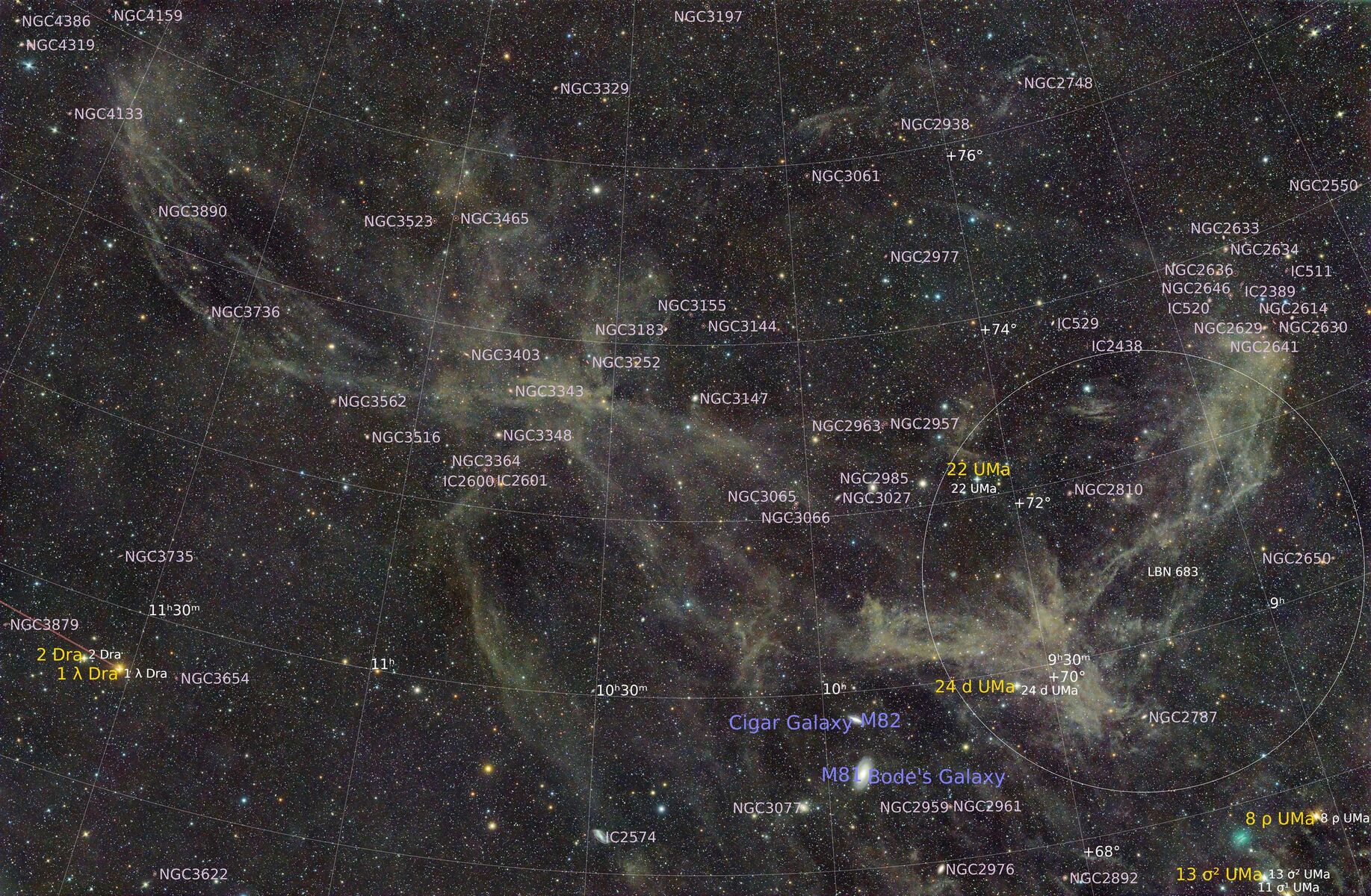 Angel nebulaとVolcano nebulaの再処理 : 星と畑のシニアライフ