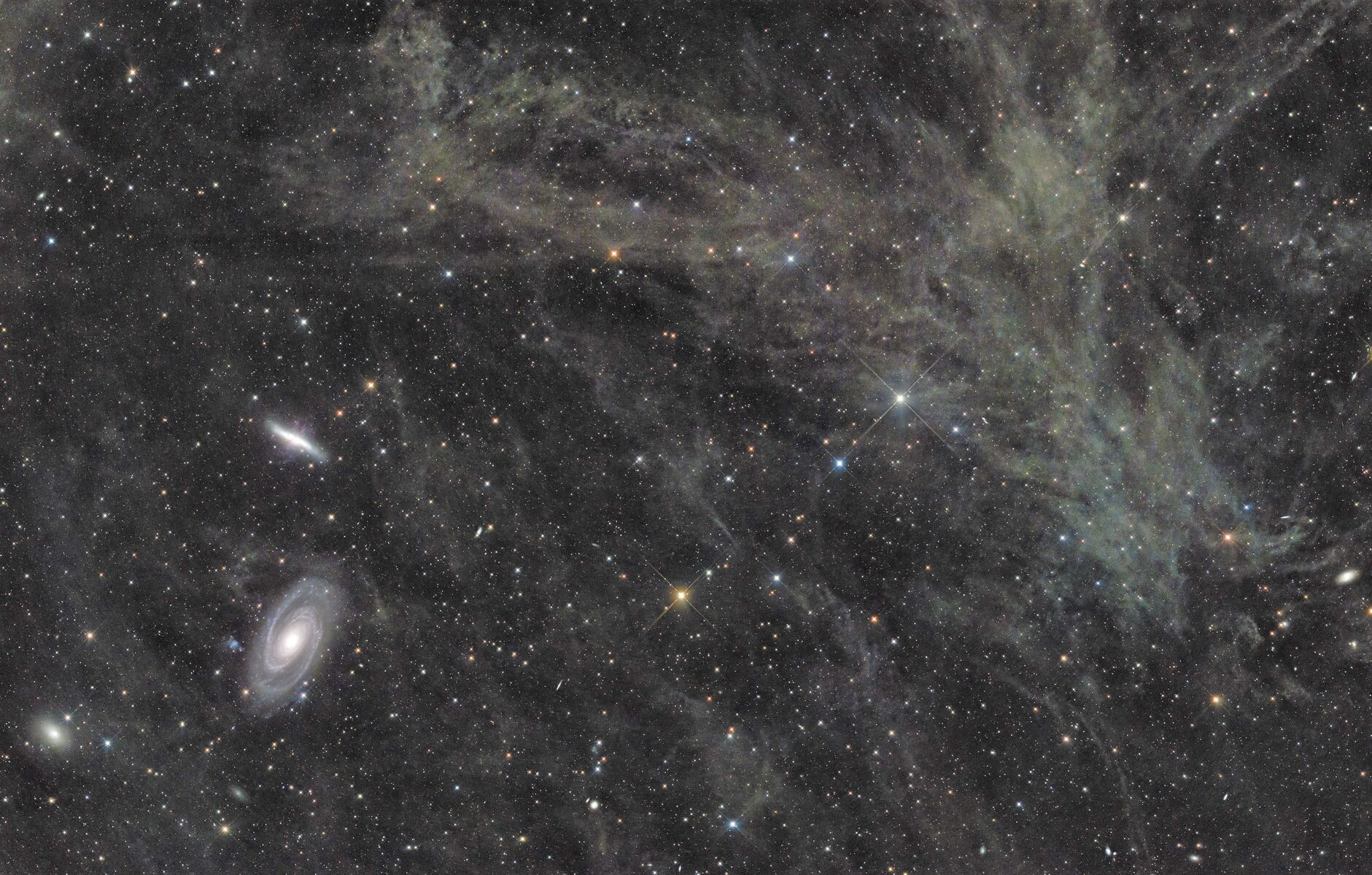 M81/M82と火山星雲 : 星と畑のシニアライフ