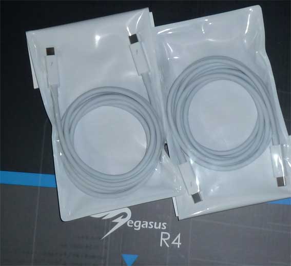 【Mac用外付けHDD】Promise Technology Pegasus R4 RAID System 4TB用のケーブルが届いた ...