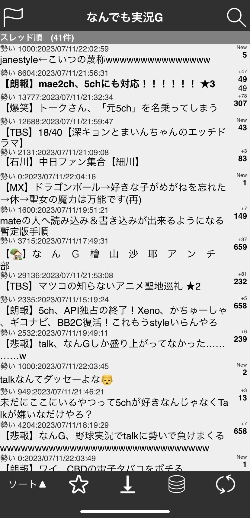 【5ch分裂騒動】「mae2ch」さん、うっかりiPhoneからなんJが見れるようになってしまう