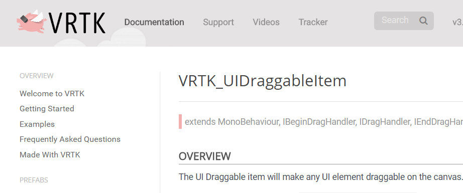 [VRTK解説]「VRTK_UIDraggableItem」の概要（ドラッグ可能なUI要素）[Unity] : ねぎたまらぼ