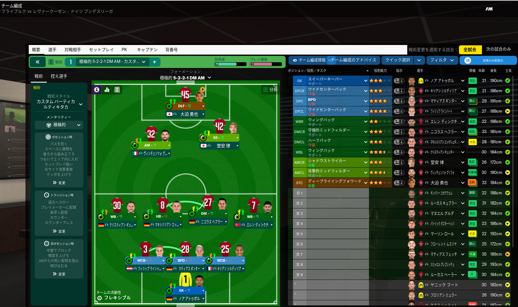 続・しんたん監督のFootball Manager等のプレイ日記 : Foot ball manager 2025 フライブルク監督キャリア1 ...