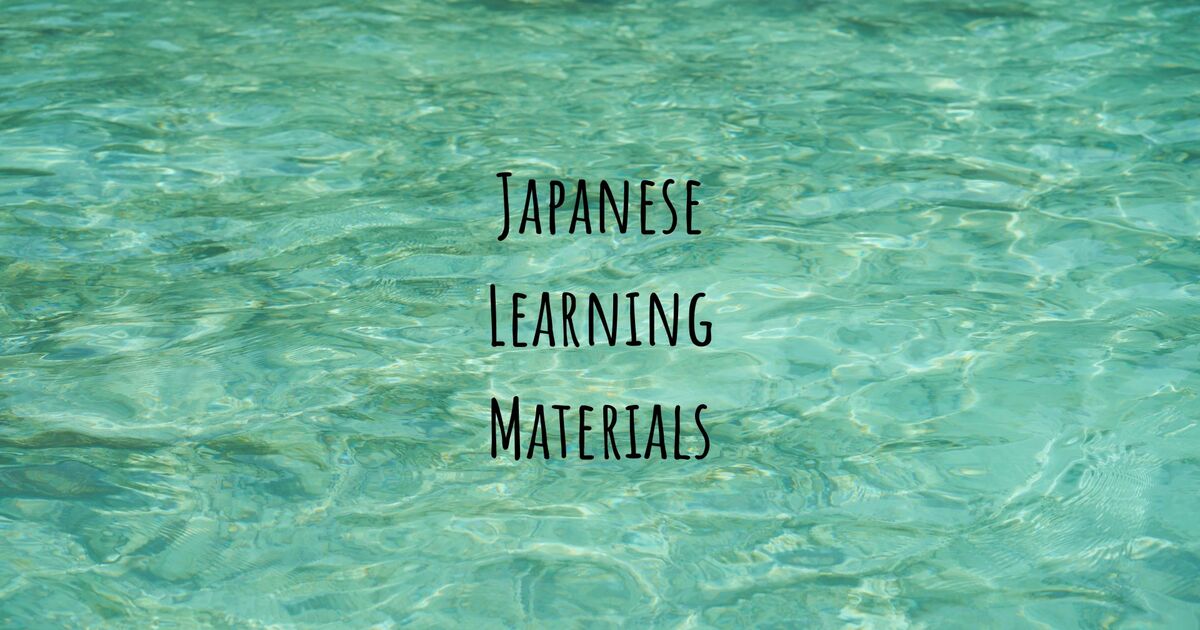 Japanese Learning Materials