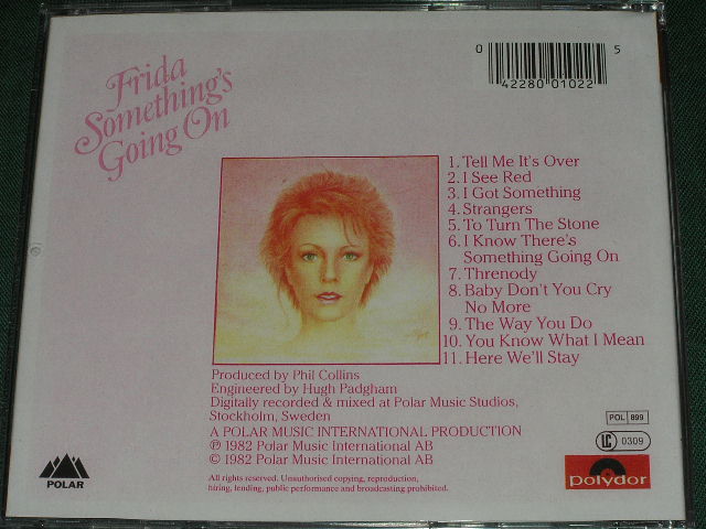 ☆80年代洋楽を中心に私の中の1枚☆2184☆FRIDA/SOMETHING'S GOING ON : 80's洋楽を中心に私の中の1枚