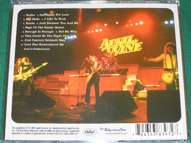 ☆80年代洋楽を中心に私の中の1枚☆2070☆APRIL WINE/CLASSIC MASTERS : 80's洋楽を中心に私の中の1枚