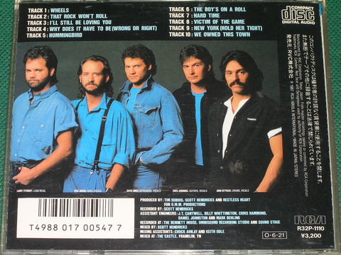 ☆80年代洋楽を中心に私の中の1枚☆74☆RESTLESS HEART/WHEELS : 80's洋楽を中心に私の中の1枚