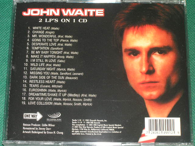 ☆80年代洋楽を中心に私の中の1枚☆1182☆JOHN WAITE/IGNITION/NO BREAKES : 80's洋楽を中心に私の中の1枚