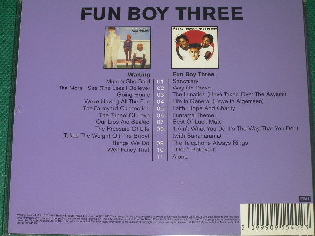 ☆80年代洋楽を中心に私の中の1枚☆1181☆FUN BOY THREE/FUN BOY THREE/WAITING : 80's洋楽を中心に ...
