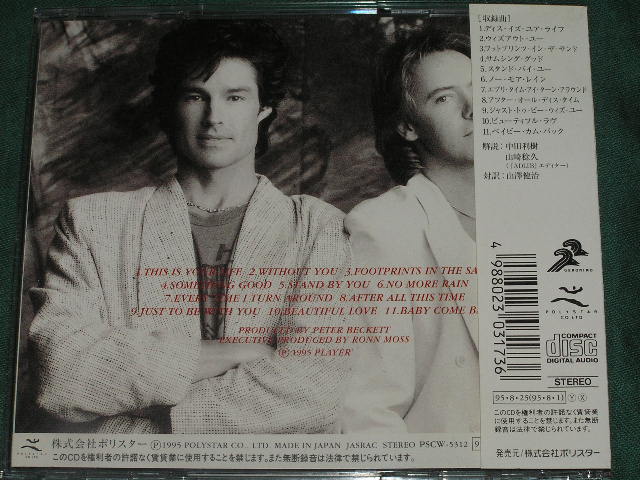 ☆80年代洋楽を中心に私の中の1枚☆2227☆PLAYER/ELECTRIC SHADOW : 80's洋楽を中心に私の中の1枚