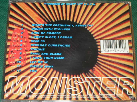 ☆80年代洋楽を中心に私の中の1枚☆1783☆R.E.M./MONSTER : 80's洋楽を中心に私の中の1枚