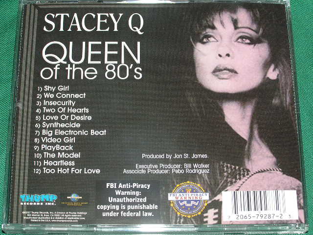 ☆80年代洋楽を中心に私の中の1枚☆2277☆STACEY Q/QUEEN OF THE 80's : 80's洋楽を中心に私の中の1枚