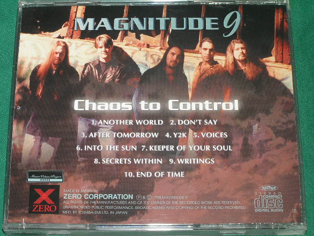 ☆80年代洋楽を中心に私の中の1枚☆1937☆MAGNITUDE 9/CHAOS TO CONTROL : 80's洋楽を中心に私の中の1枚