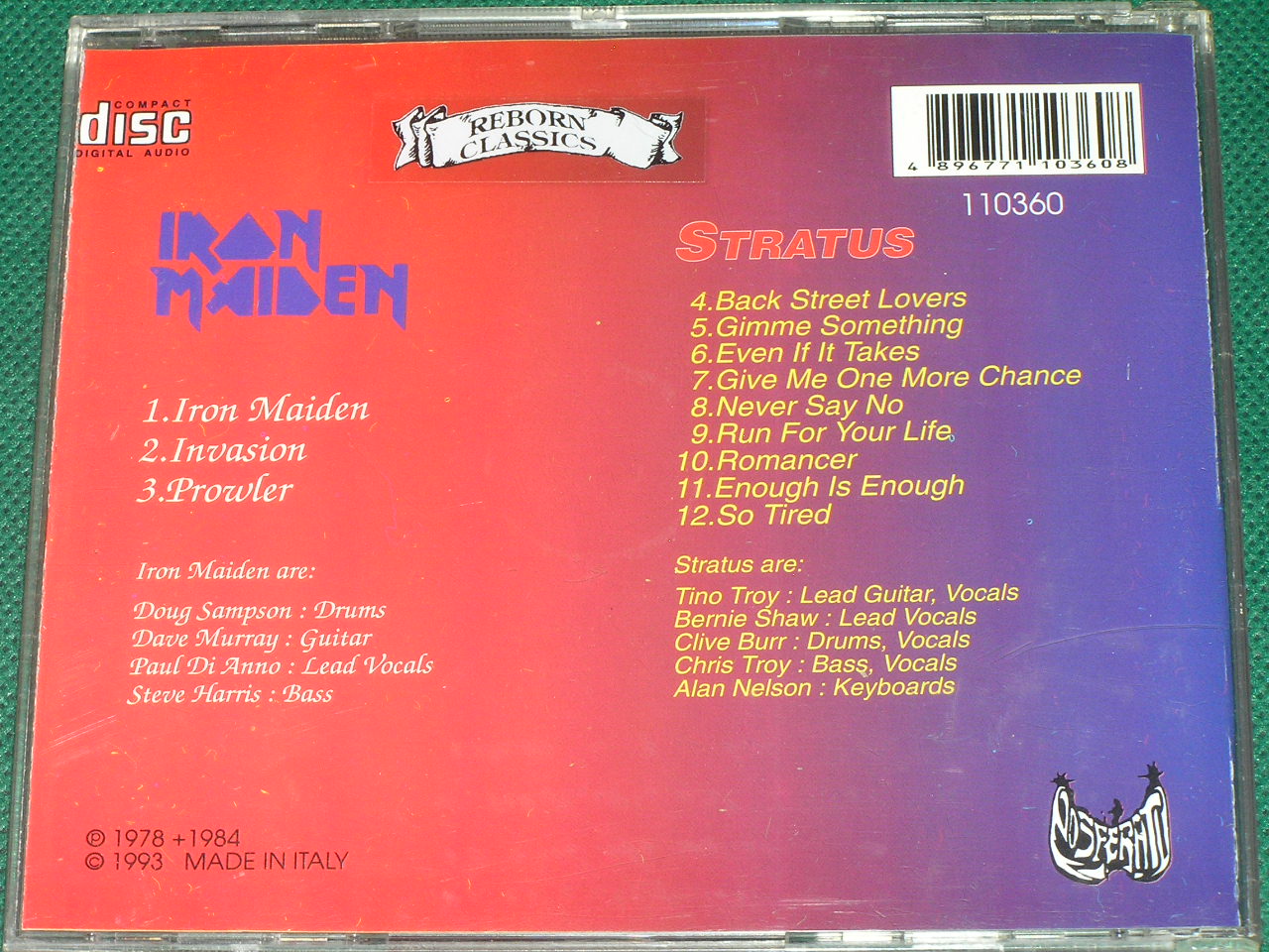 ☆80年代洋楽を中心に私の中の1枚☆365☆STRATUS/THROWING SHAPES : 80's洋楽を中心に私の中の1枚
