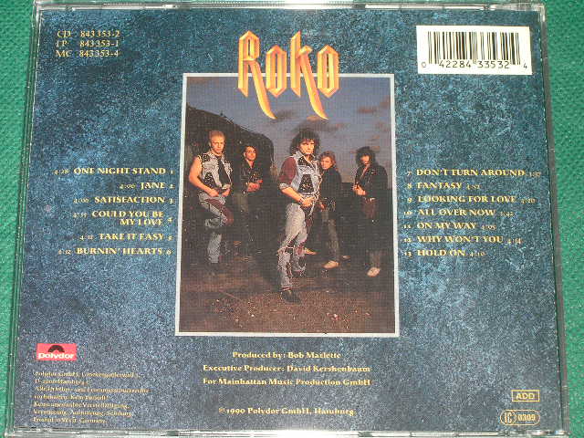 ☆80年代洋楽を中心に私の中の1枚☆1346☆ROKO/st : 80's洋楽を中心に私の中の1枚