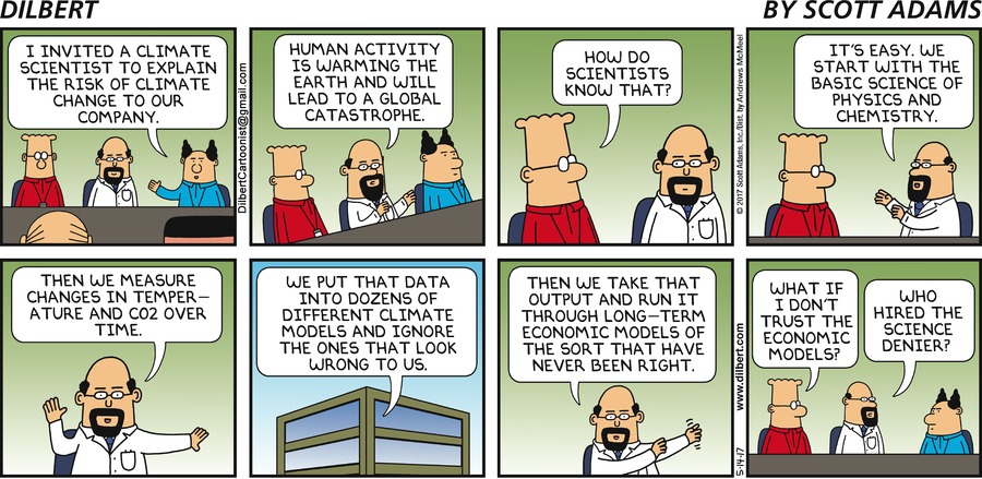 Dilbert: What if I don't trust the economic models? : 獨樂獨歩