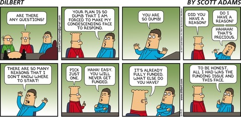 Dilbert: condescending face ドヤ顔のこと？ : 獨樂獨歩