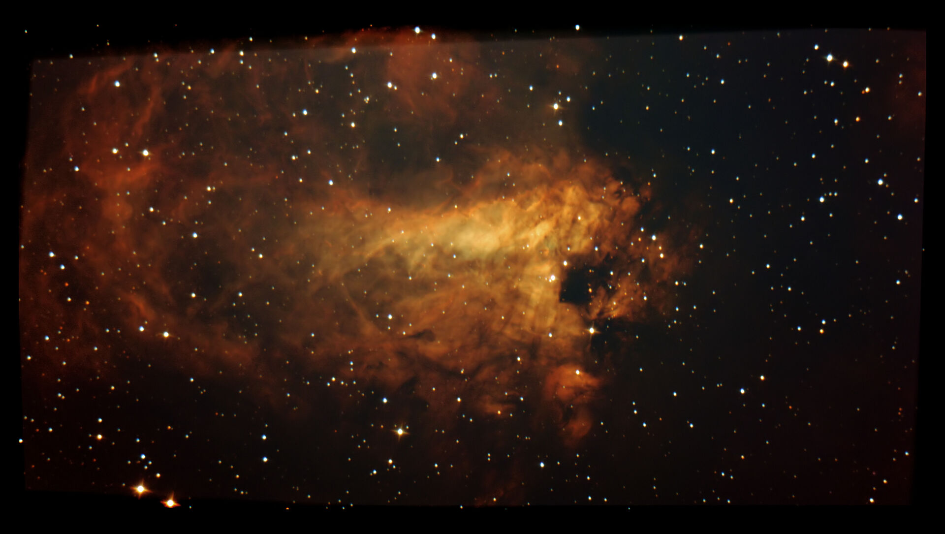 M17 いて座 オメガ星雲 : FROM DEEP SPACE 宇宙の深い所から