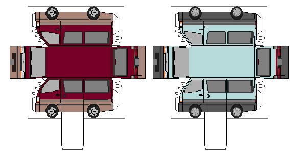 ハイエースシリーズ : タフトのペーパークラフトブログ