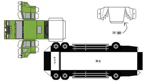 三菱ふそう大型トラック : タフトのペーパークラフトブログ
