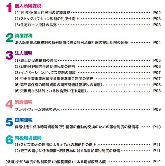 財務省 パンフレット「令和6年度税制改正」を公表 : CFOのための最新情報