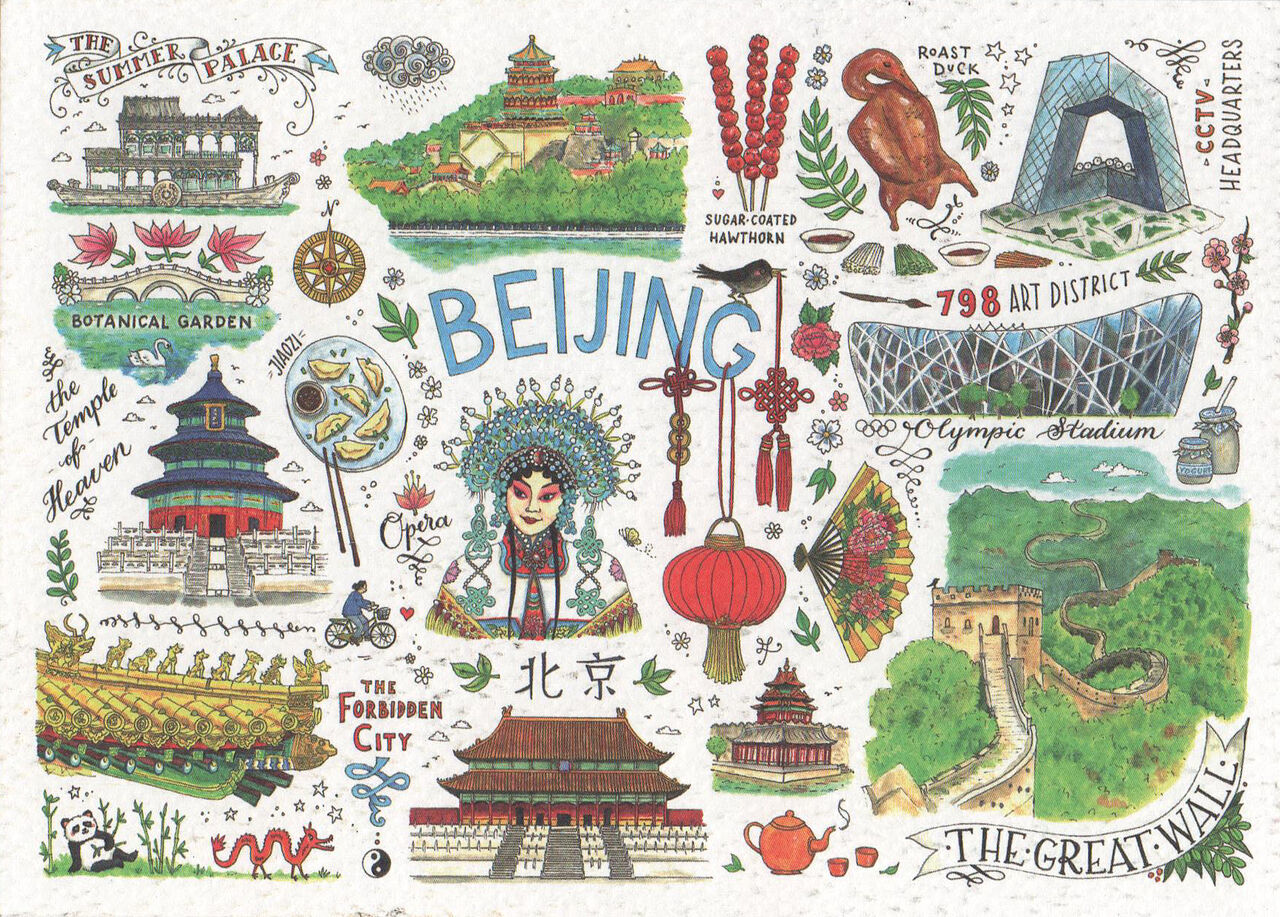 Beijing : Postcrossing card collection