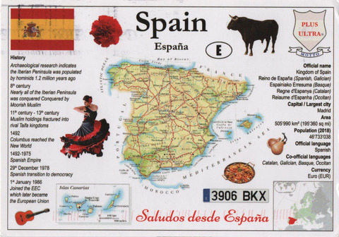 MOTW Spain : Postcrossing card collection
