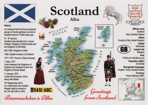 MOTW Scotland : Postcrossing card collection