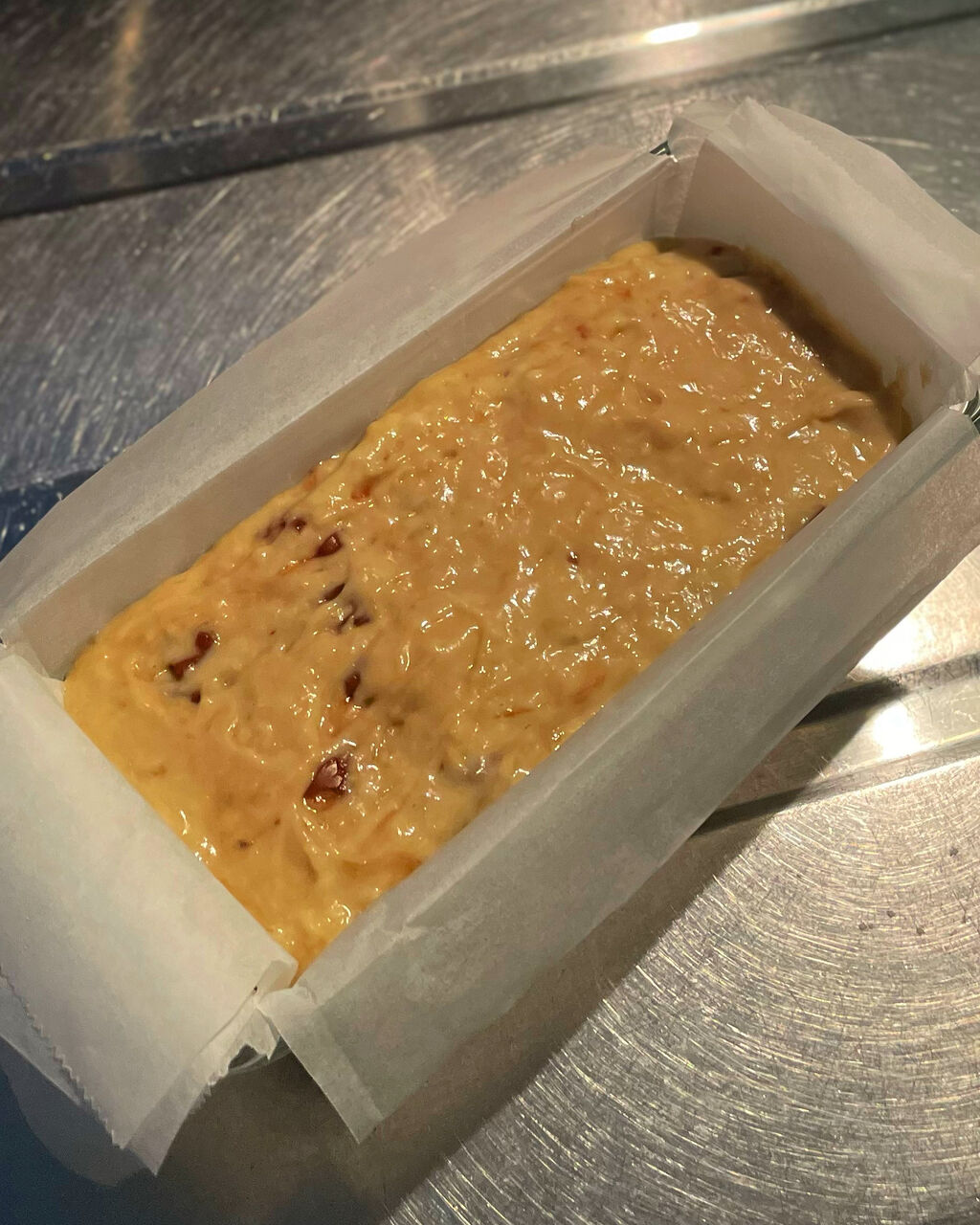 バター不要！ホットケーキミックスで簡単『チョコバナナパウンドケーキ』しっとり濃厚な味わい♪ : 低空飛行キッチン（調理師免許）