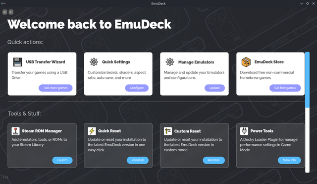 【SteamDeck】EmuDeckを導入してみた : FJモータース