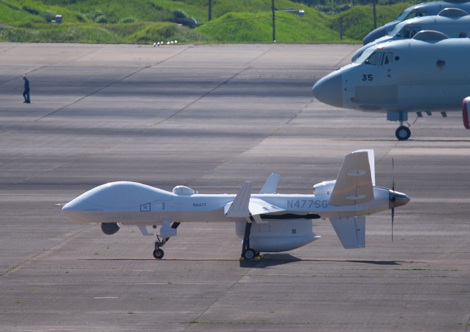 海上自衛隊 無人偵察機 MQ-9B シーガーディアン N477SG : THE ALIENS NEST