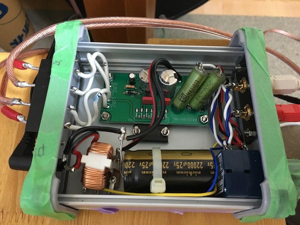 音出し確認中！ Philips社のTDA1552Q アンプ : ひでじの手作りオーディオ