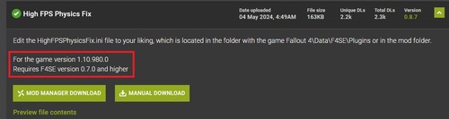 Fallout4：自分が使ってるF4SE依存MODの最新版対応状況※少し更新 : 気の向くままに趣味三昧