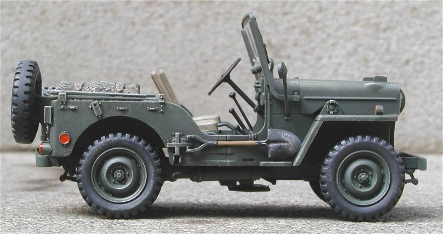 T.M.のプラモMUSEUM : 三菱ジープCJ3B-J4A（OKUNO&TAMIYA 1/35）2004年7月完成