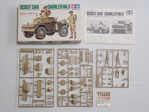 T.M.のプラモMUSEUM : TAMIYAのダイムラースカウトカーはこんなパッケージ