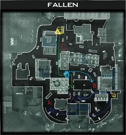 マップ解説？第一回、FALLEN、A強奪作戦！ : ひみつの格納庫