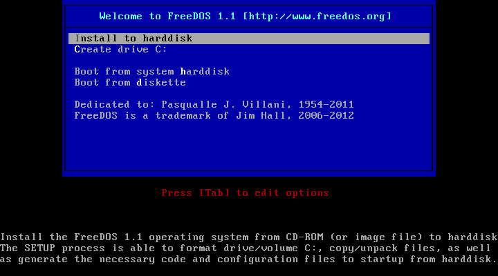 マイナーOSに触れる～何に使おうFreeDOS Part1～ : とあるSEの備忘録