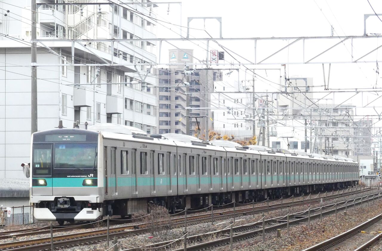 E233系2000番台車[マト2編成]試運転撮影記（2024.12.13） : TOMODACHIYA鉄道日記