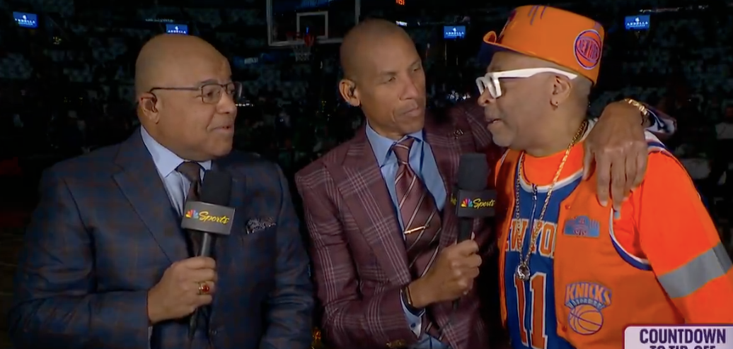 Reggie Miller와 Spike Lee가 NBC의 Knicks-Celtics 게임 전 쇼에 출연했습니다 ...