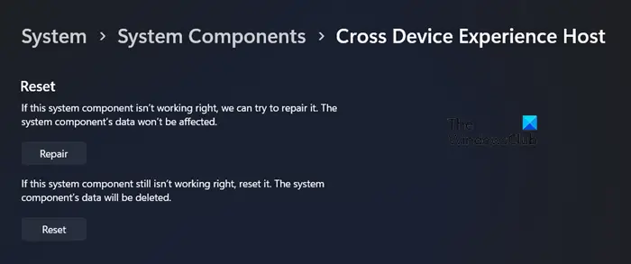 Cross Device Experience Host が Windows にインストールまたは更新されない : tonyteocgcpのblog